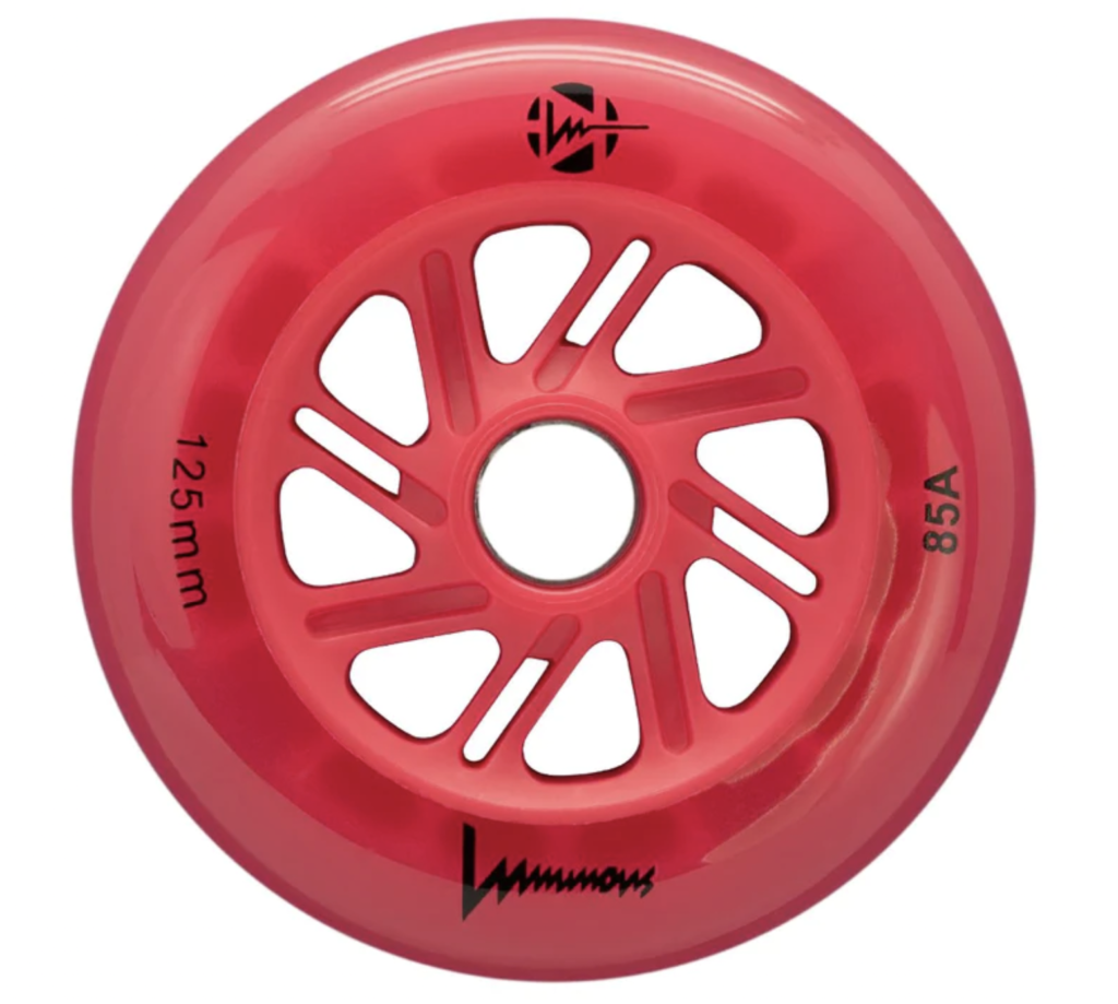 Luminous - 2023 LED Inline Wheels - 125mm (4-pack) - Devaskation.com