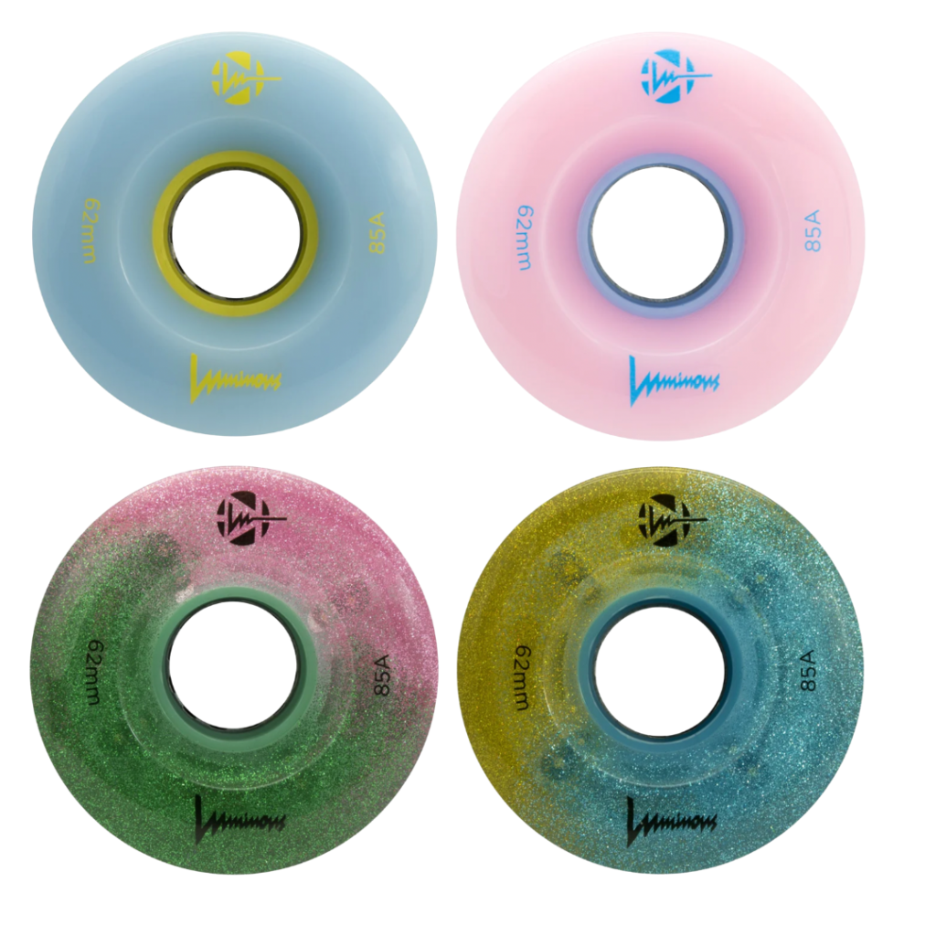 Luminous LED Quad Wheels 62mm (4-pack) 2023 Colors - Devaskation.com